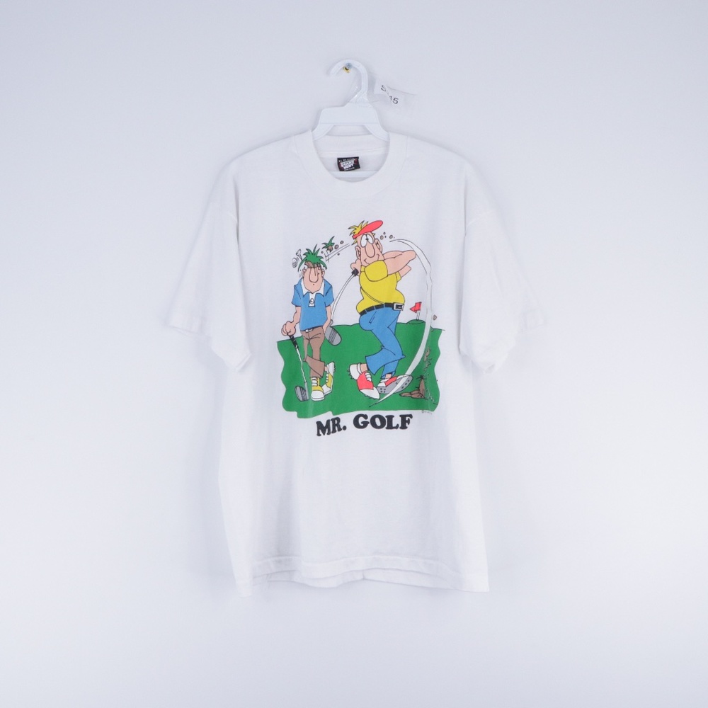 80s Screen Stars Mens Medium Mr Golf Funny T Shirt - Gem